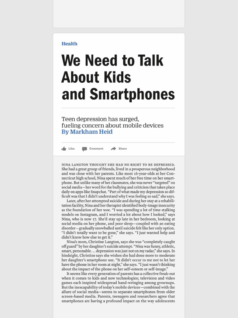 We Need To Talk | PDF