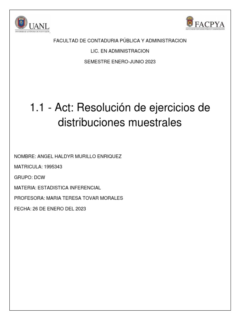 Ahme Act1.1 DCW | PDF | Probabilidades y estadísticas | Estadísticas