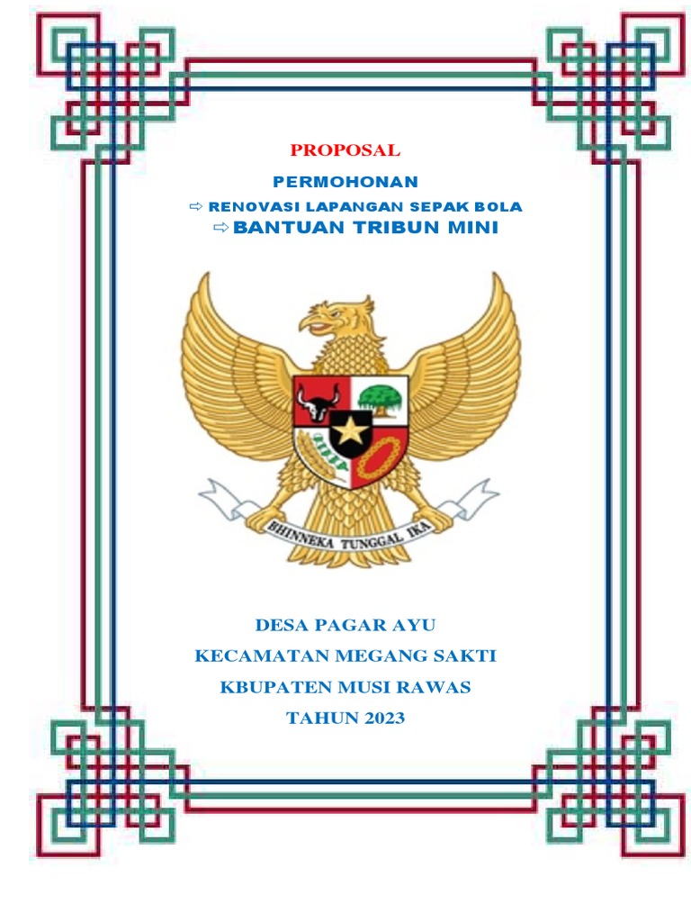 Proposal Pembangunan Tribun Mini Sepak Bola | PDF