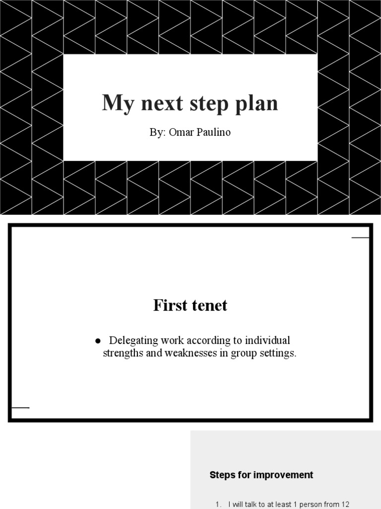Omar Paulino - My Next Step Plan | PDF | Behavioural Sciences | Learning