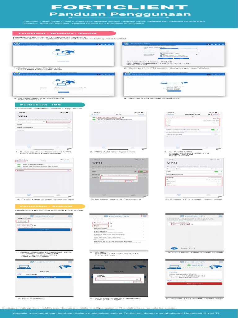 Forticlient - Panduan Penggunaan | PDF