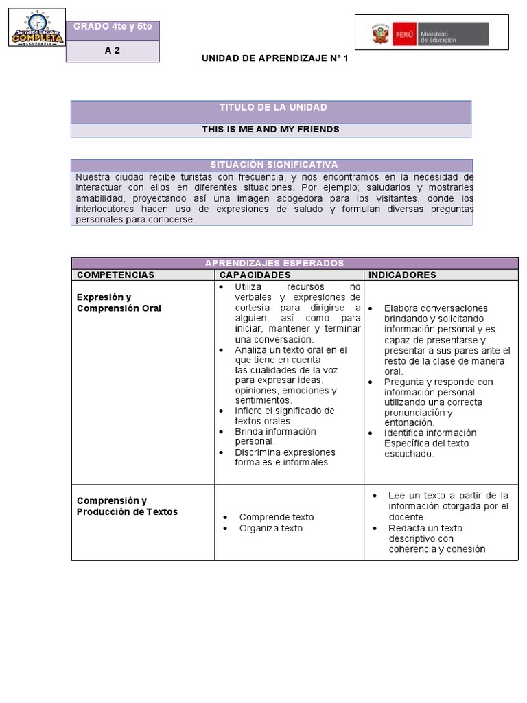 ING4y5 2015 U1 | PDF | Ciencia cognitiva | Lingüística