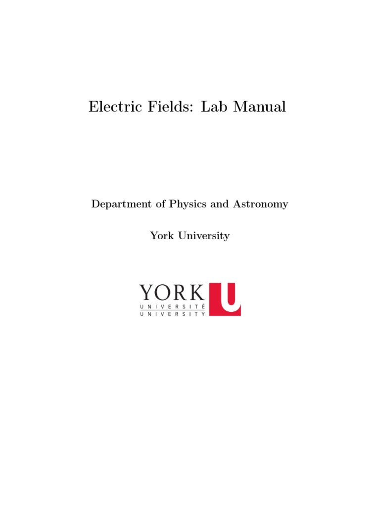 Electric Fields Lab Manual | PDF | Significant Figures | Measurement