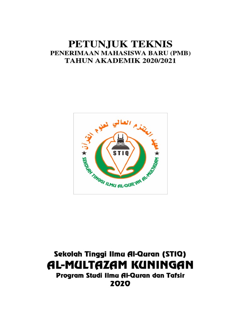 Petunjuk Akademik dan Persyaratan Beasiswa STIQ Al-Multazam | PDF
