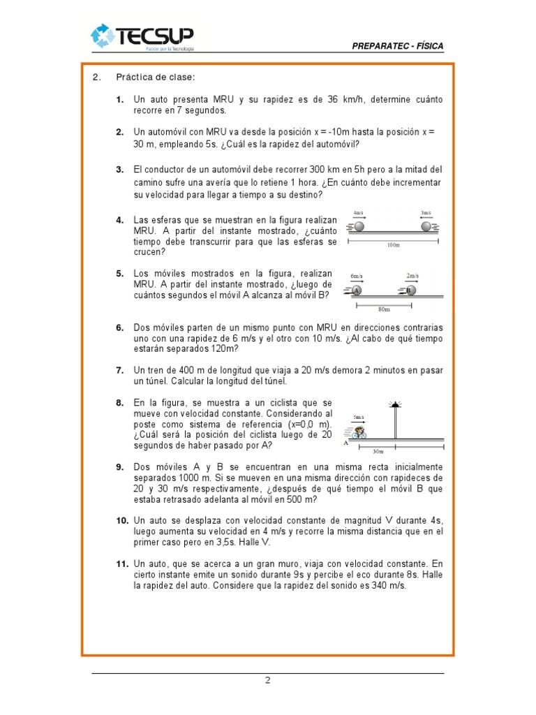 Fisica - Preparatec 2 3 | PDF | Velocidad | Velocidad
