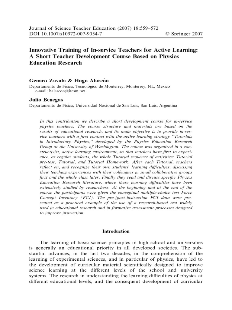 Journal Of Science Teacher Education Volume Pdf Teachers Learning