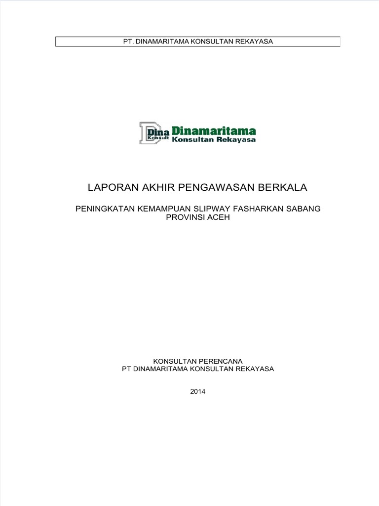 Dokumen - Tips - 07 Laporan Akhir Pengawasan Berkala Slipway Sabang | PDF