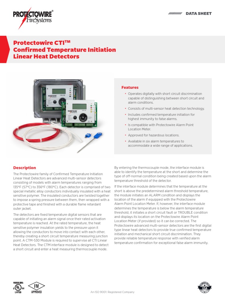 DS 9246C CTI Datasheet 1 | PDF | Sensor | Thermocouple