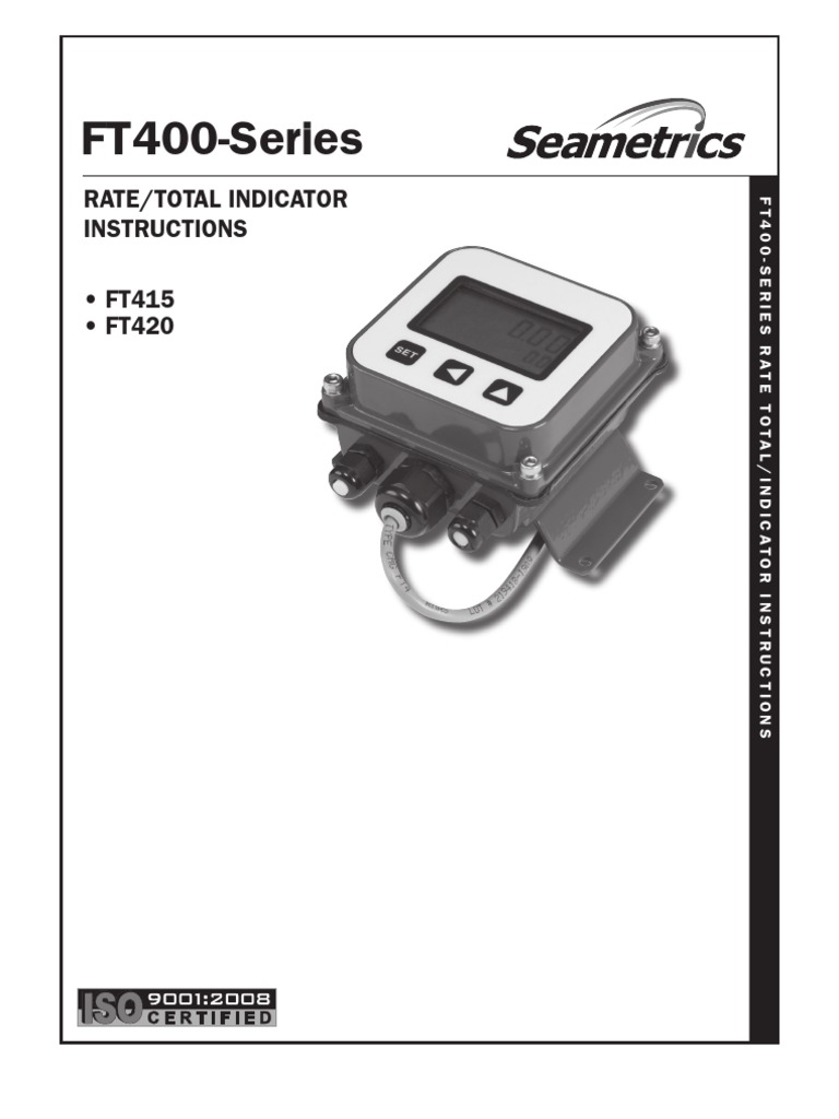 FT400-Series: Rate/Total Indicator Instructions - FT415 - FT420 | Download Free PDF | Power ...