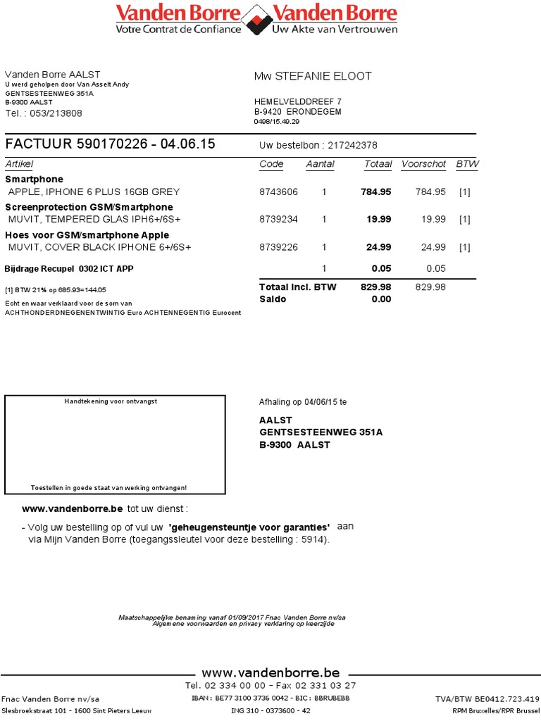 TECH DATA BVBA SPRL Vandenborre | PDF