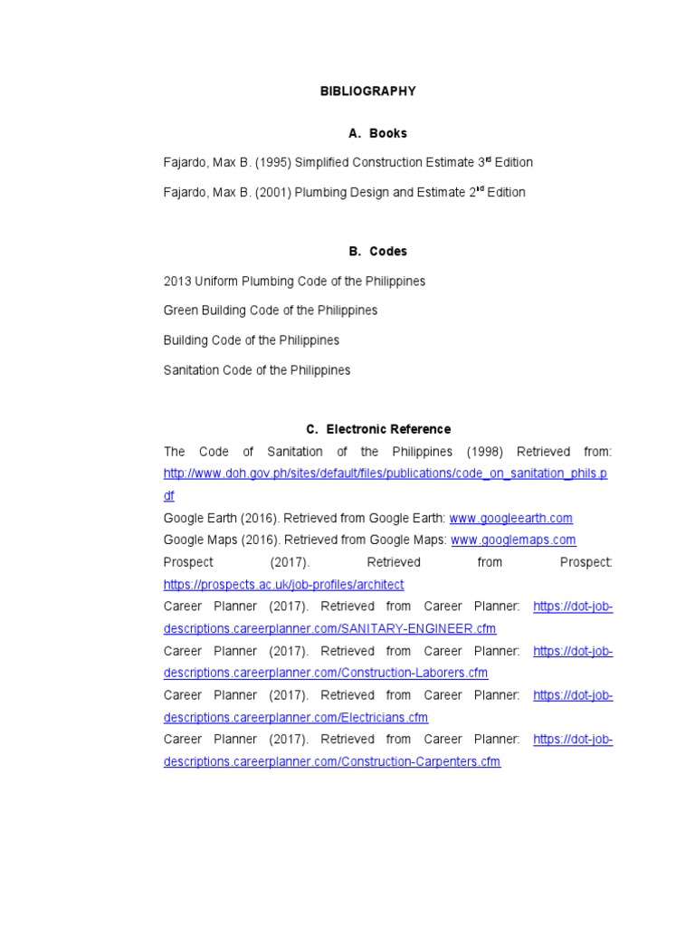 Bibliography Appendix REVISED | Download Free PDF | Plumbing | Toilet