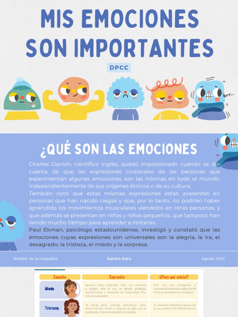 Mis Emociones Son Importantes | PDF