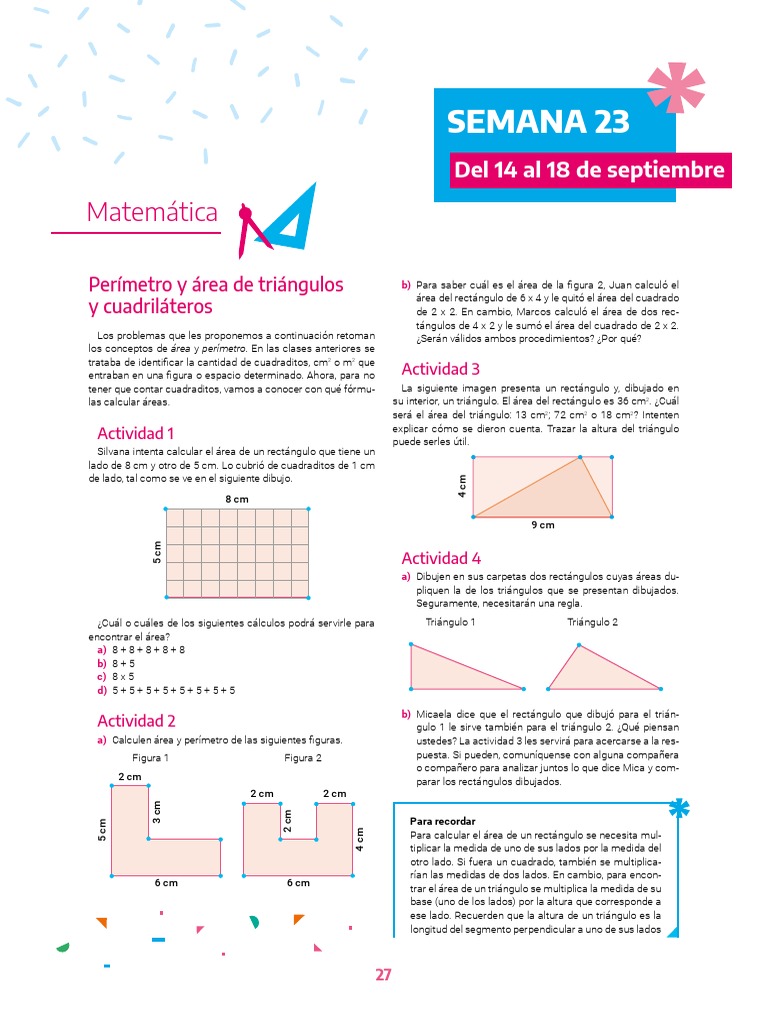 1er Ao NS Actividad Rea y Permetro Figuras Clase 13072021 | PDF ...