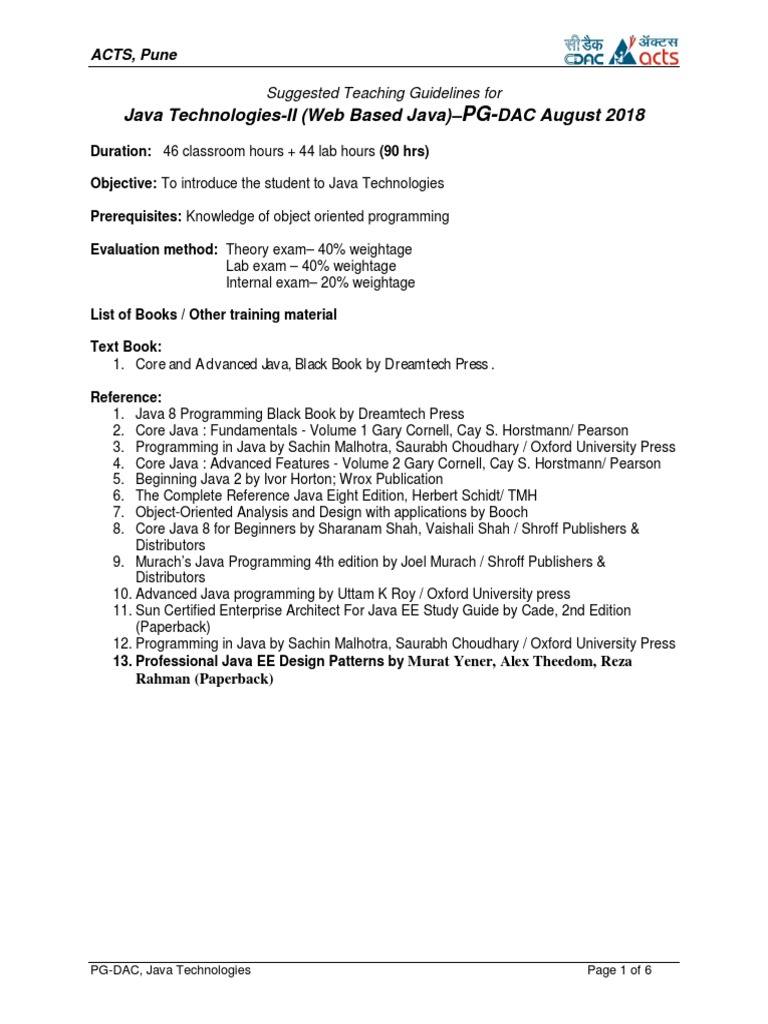 Java Technologies-II (Web Based Java) | PDF | Spring Framework ... Java Technologies-II (Web Based Java) | PDF | Spring Framework ...