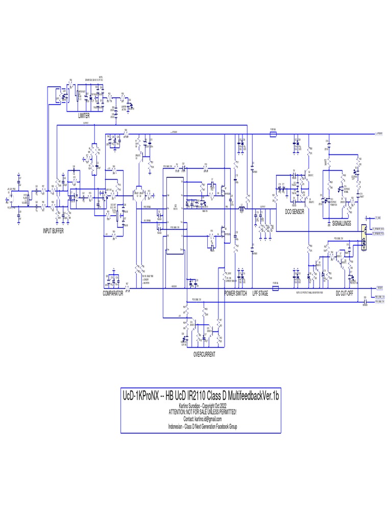 Ucd-1Kpronx - HB Ucd Ir2110 Class D Multifeedbackver.1B | PDF
