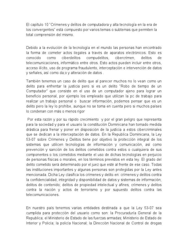 Resumen Del Capitulo 10 | PDF