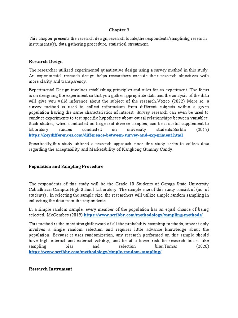 Chapter3 Pdf Experiment Sampling Statistics