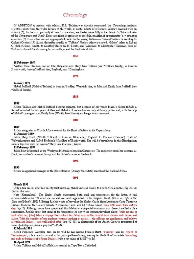 JTCG Chron 2017 - Onlychron | PDF | J. R. R. Tolkien