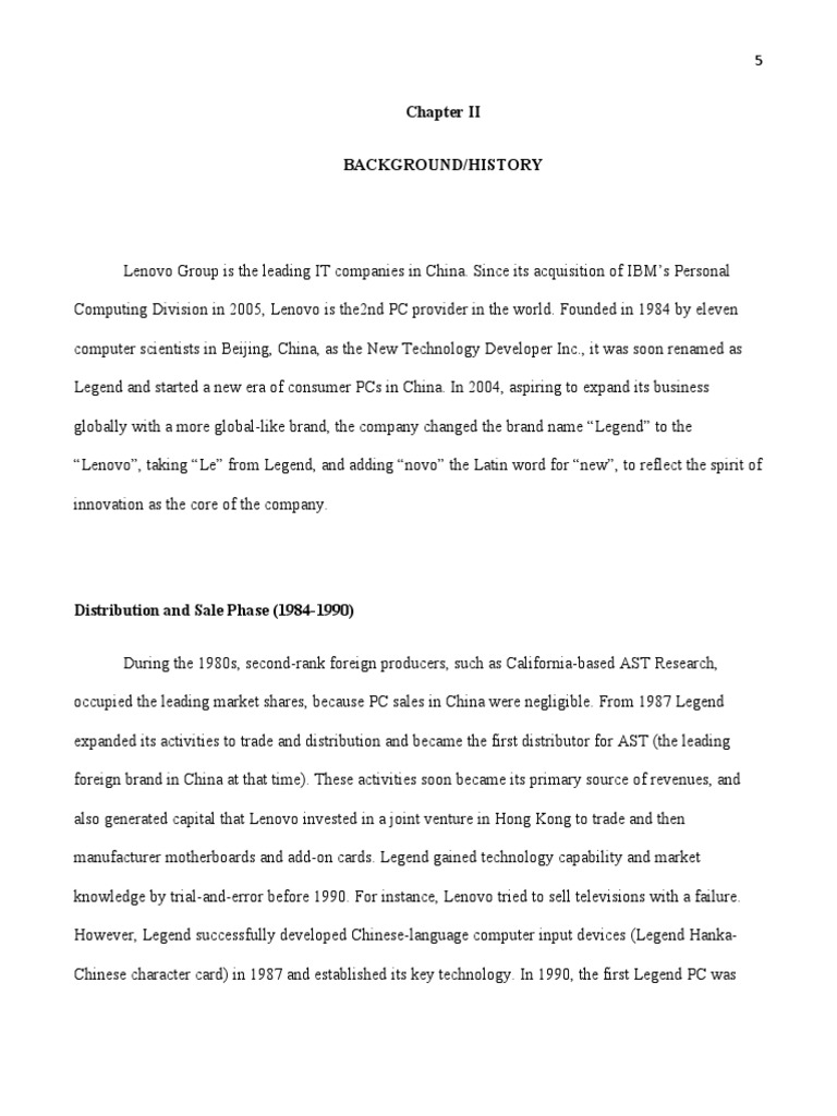 Lenovo Case Study Chap 2 | PDF | Lenovo | Personal Computers