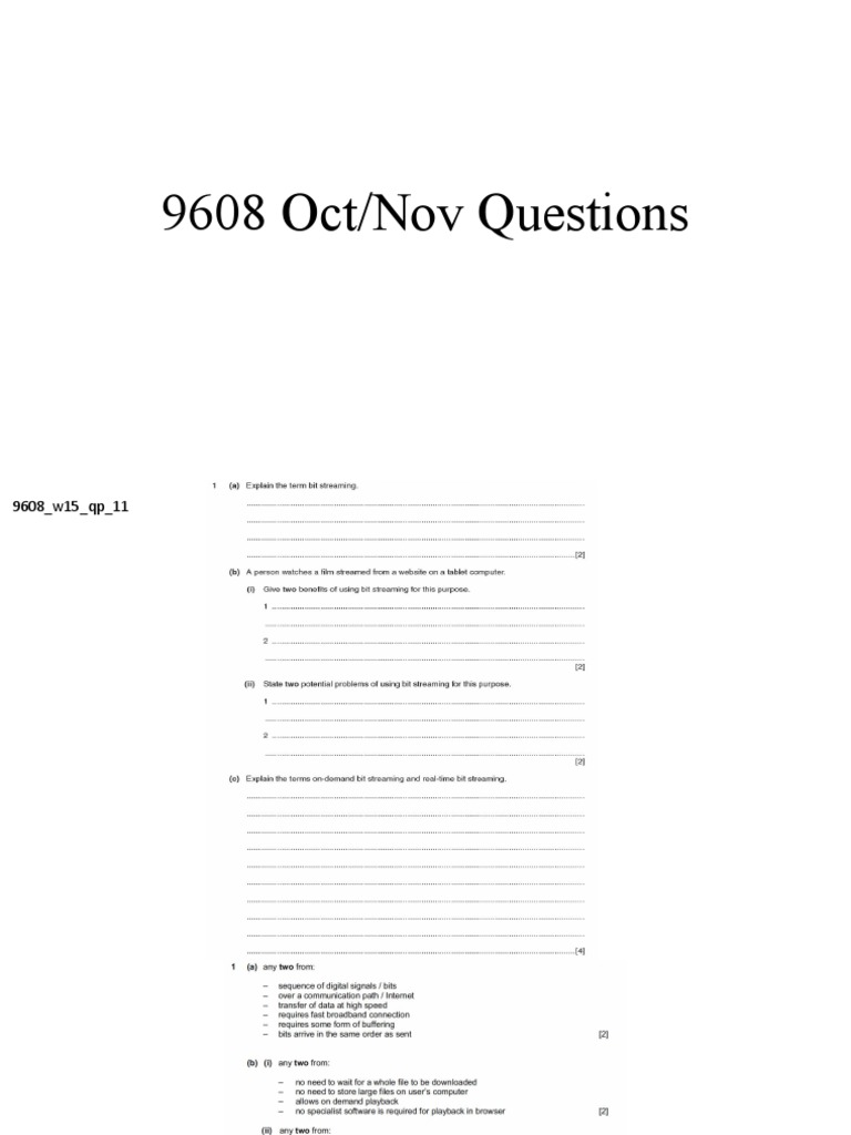9608 Oct/Nov Questions | PDF