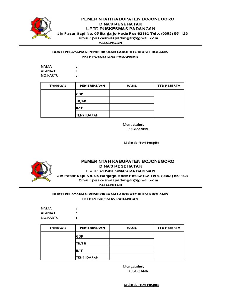 Blanko Prolanis | PDF