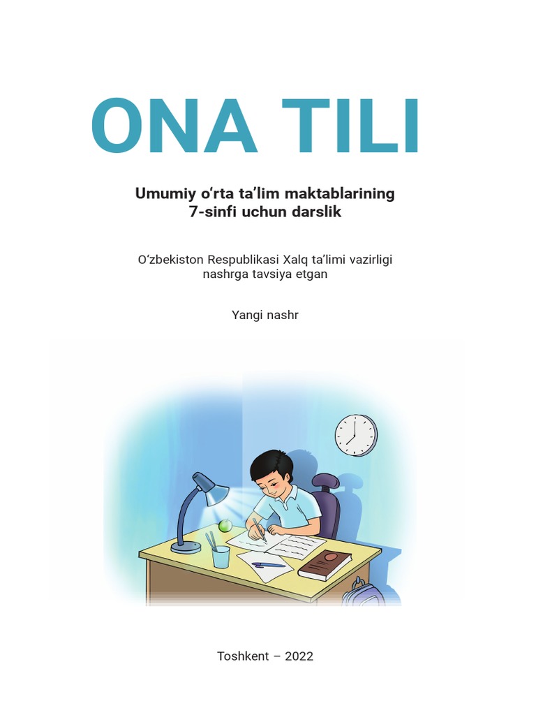 7 Sinf Ona Tili Yangi 22 | PDF