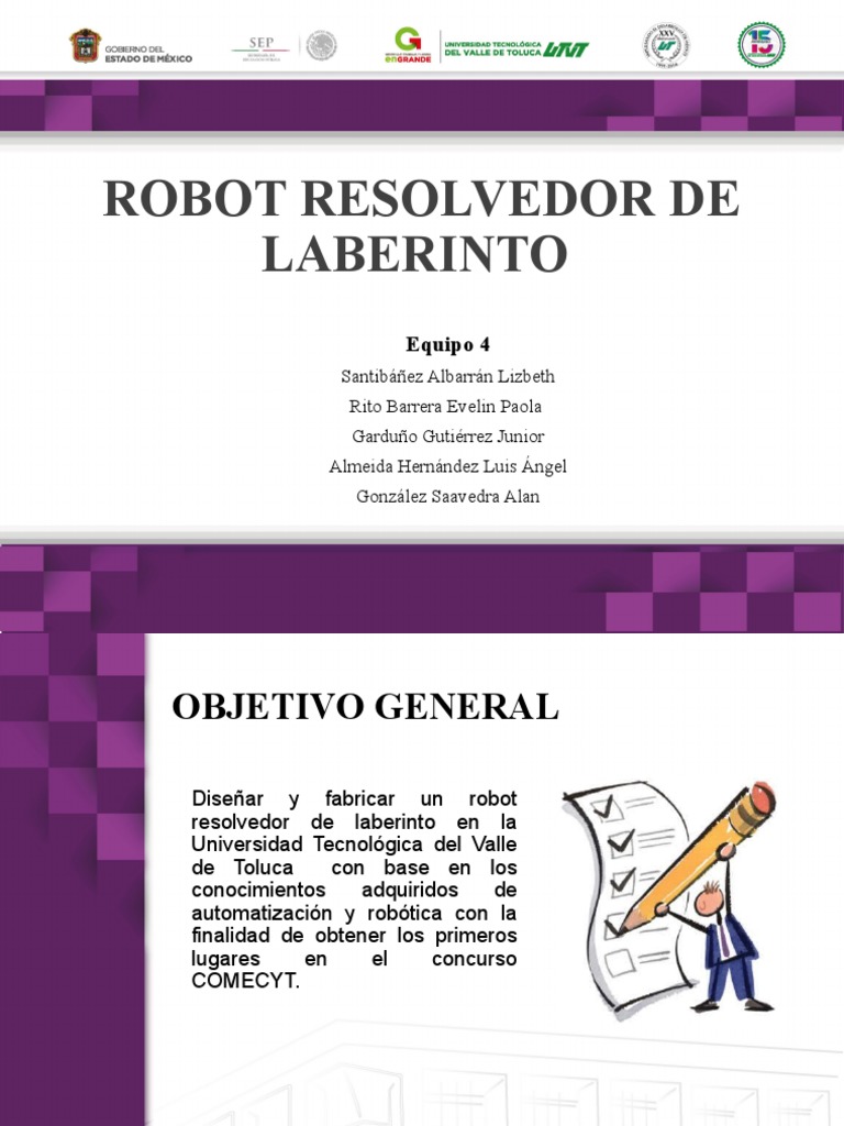 Robot Resolvedor de Laberinto: Equipo 4 | PDF | Robot | Robótica