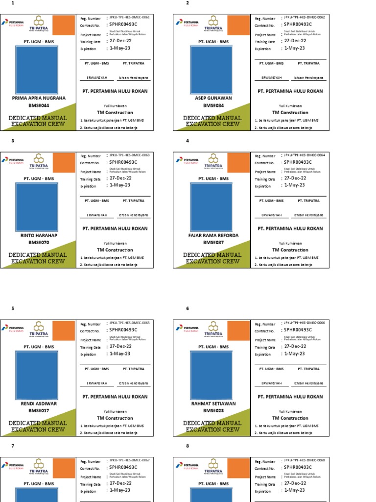 Manual Excavation Ugm BMS | PDF
