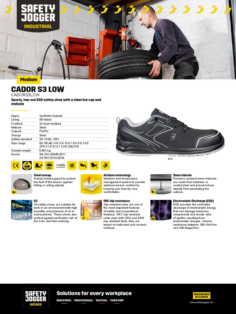 CADORS3LOW en | PDF | Electrostatic Discharge | Shoe