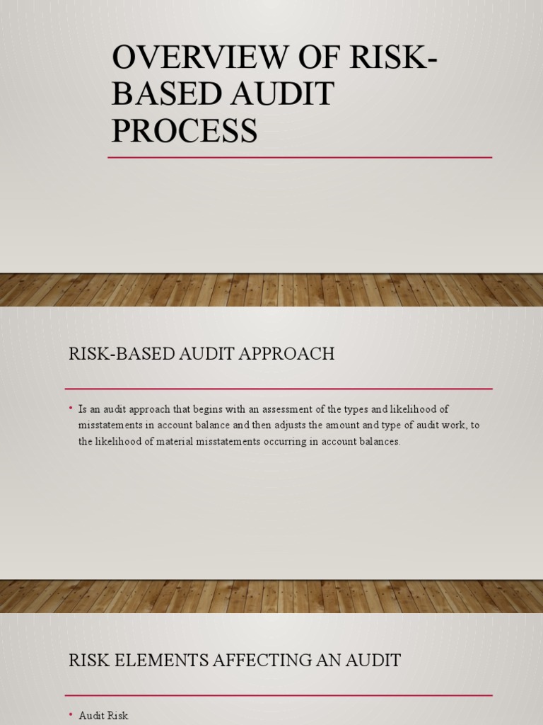 Overview of Risk-Based Audit Process | PDF | Financial Audit | Audit