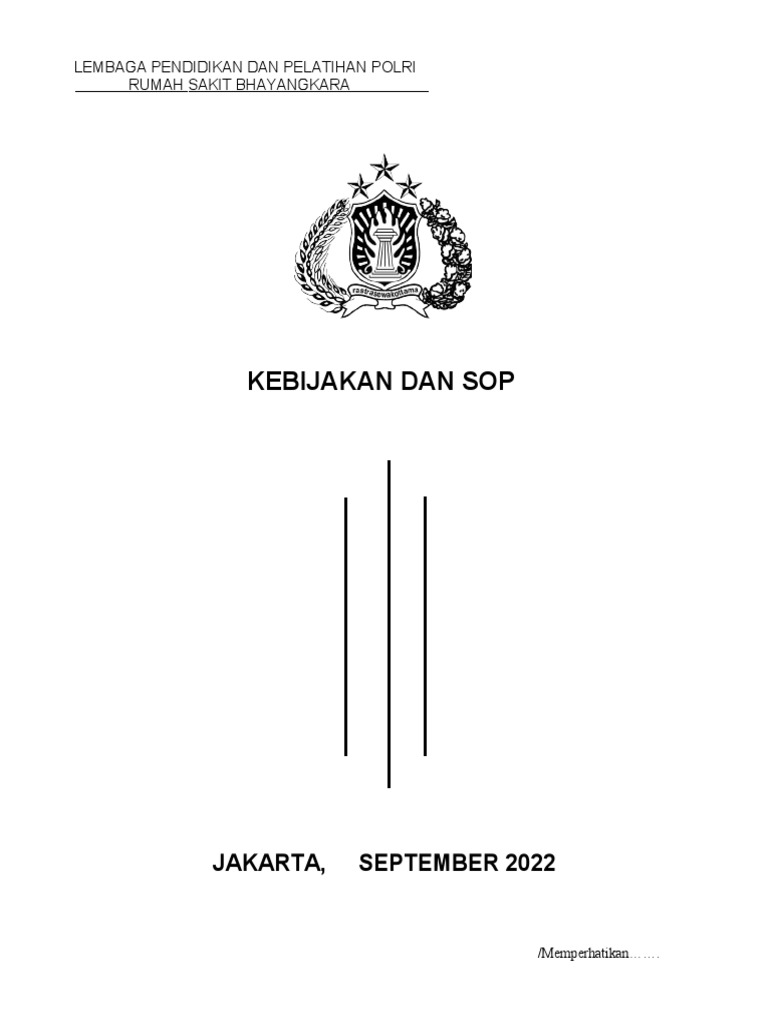 Kebijakan Dan Sop | PDF