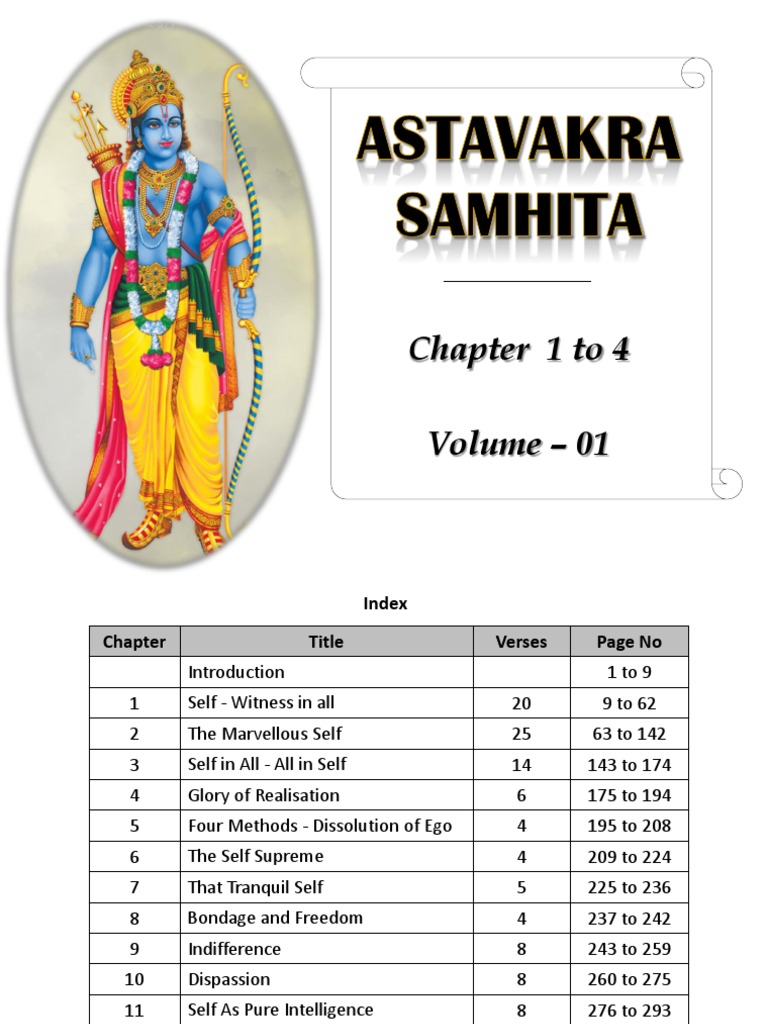 Ashtavakra Gita Volume 01 | PDF | Moksha | Yoga
