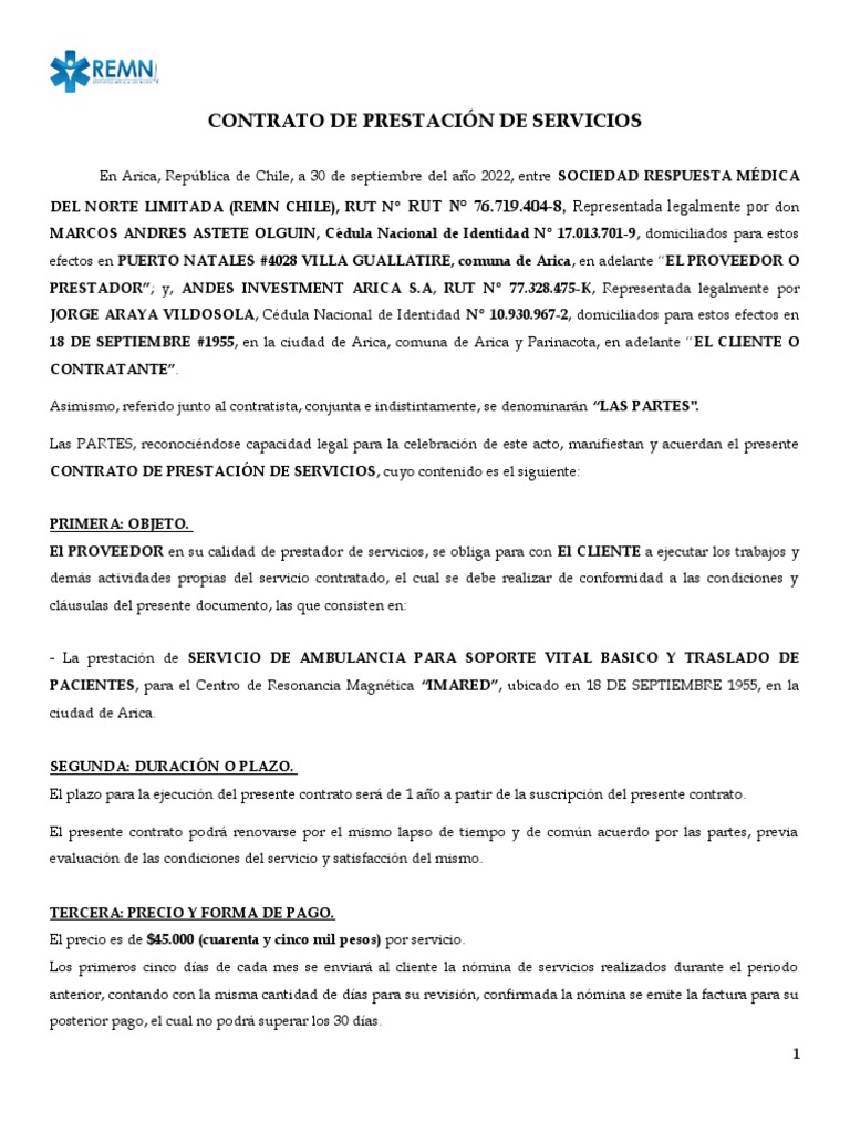 Contrato Convenio Empresas | PDF