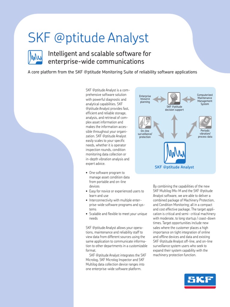 SKF @ptitude Analyst Software For Multilog | PDF | Digital Signal ...