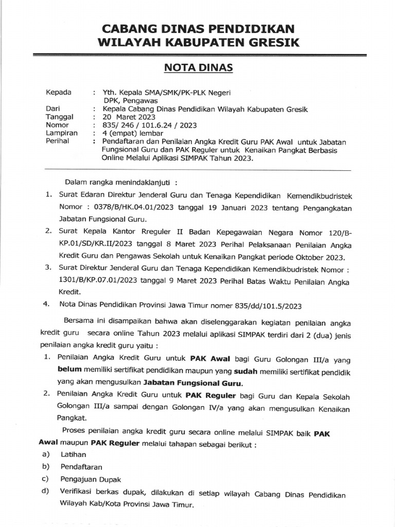 Nodin PAK Awal 2023 | PDF