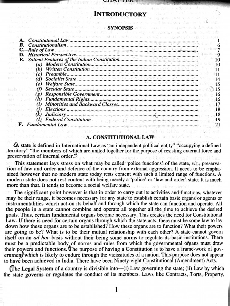 MP Jain Unit-1-Students PO | Download Free PDF | Constitution | Rule Of Law
