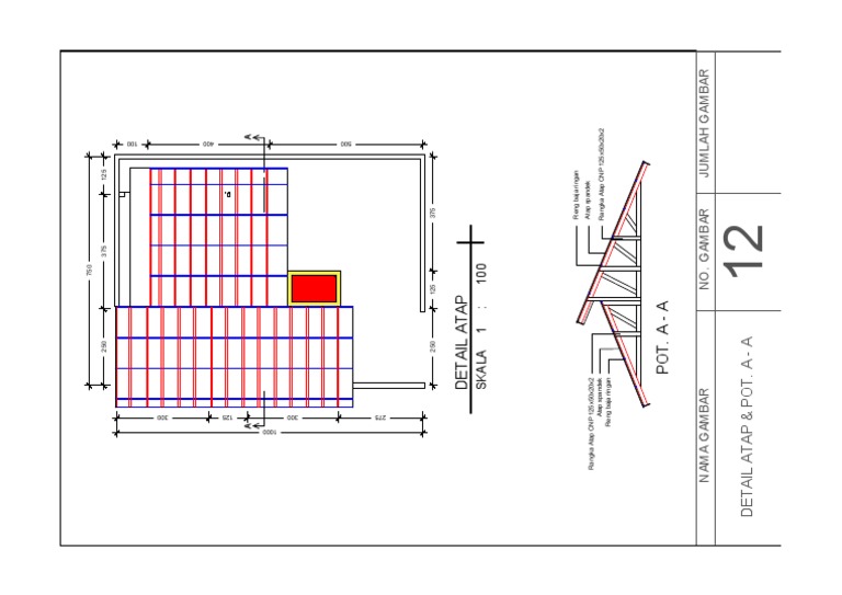 Detail Rangka Atap CNP 125x50x20x2 | PDF