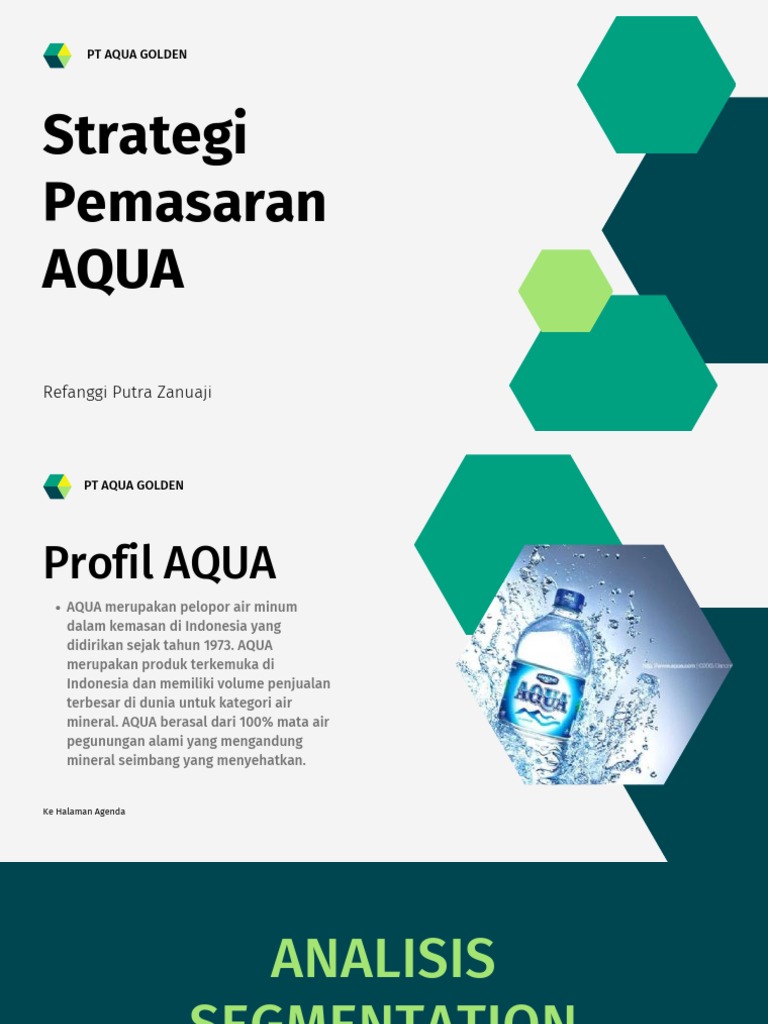 Strategi Pemasaran PT Aqua Golden | PDF