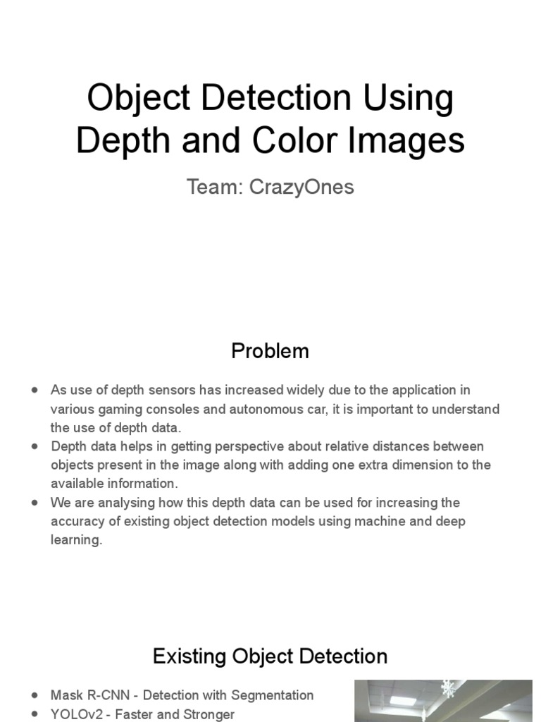 Object Detection Using Depth and Color Images | PDF
