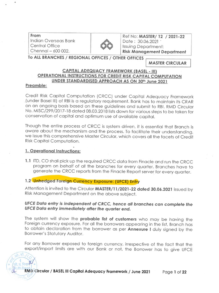 CRCC Master Circular | PDF