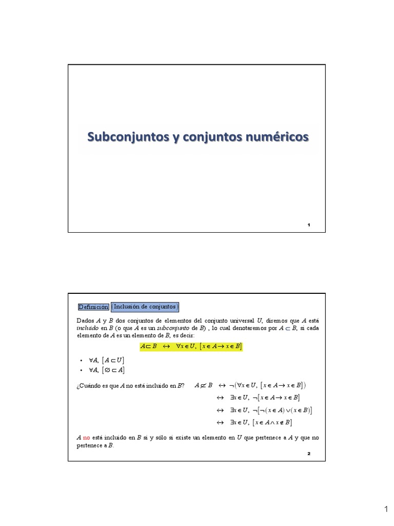 C3.Subconjuntos y Conjuntos Finitos | PDF | Conjunto (Matemáticas ...