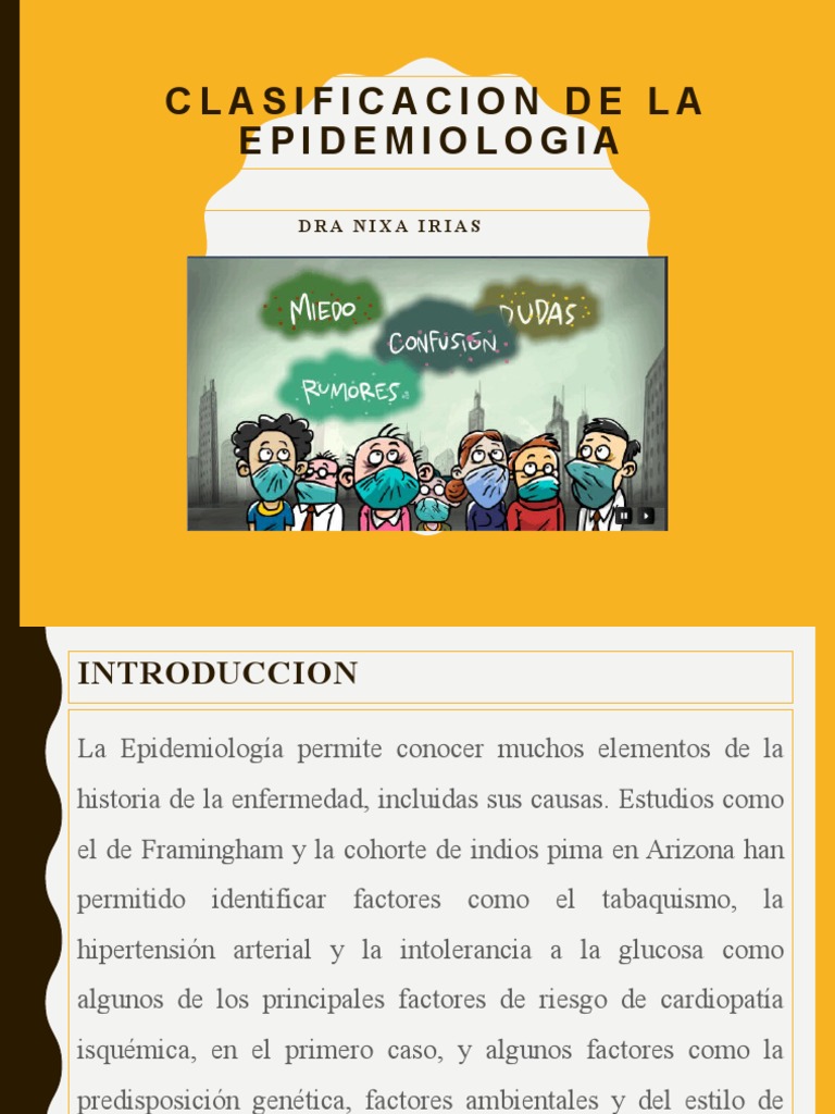 Clasificacion y Conceptos Basicos de Epidemiologia 1 | PDF | Epidemiología | Factor de riesgo