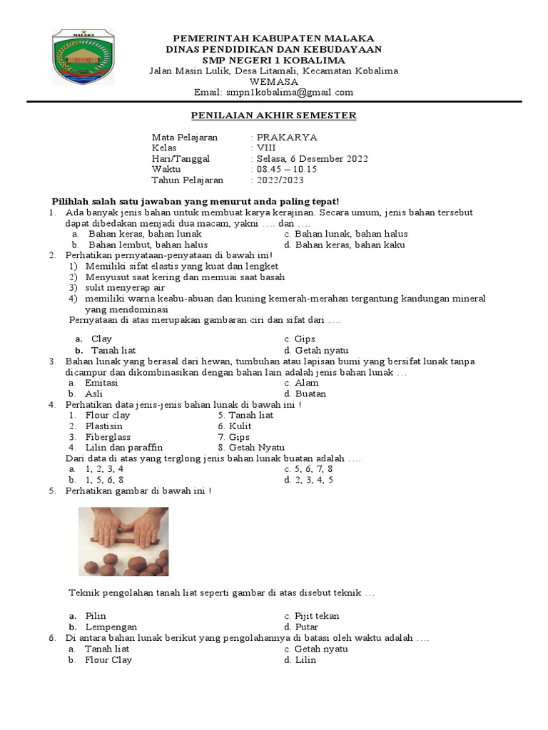 Prakarya Kelas 8 Pas Fix 2 | PDF