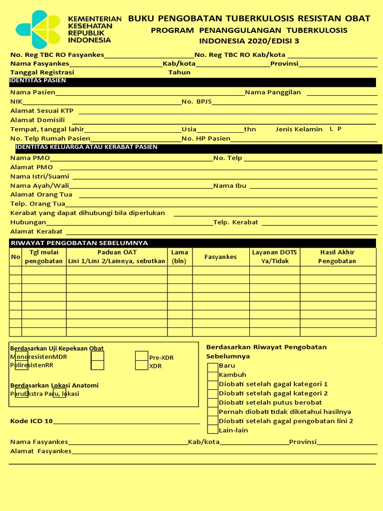 Buku Pengobatan Tuberkulosis Resistan Obat: Program Penanggulangan ...