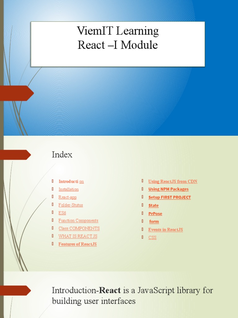 React Basic | PDF | Java Script | Software Development React Basic | PDF | Java Script | Software Development