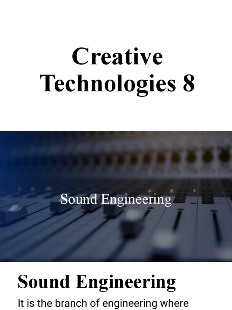 Sound Engineering: Recording to Mastering | PDF | Language Arts ...