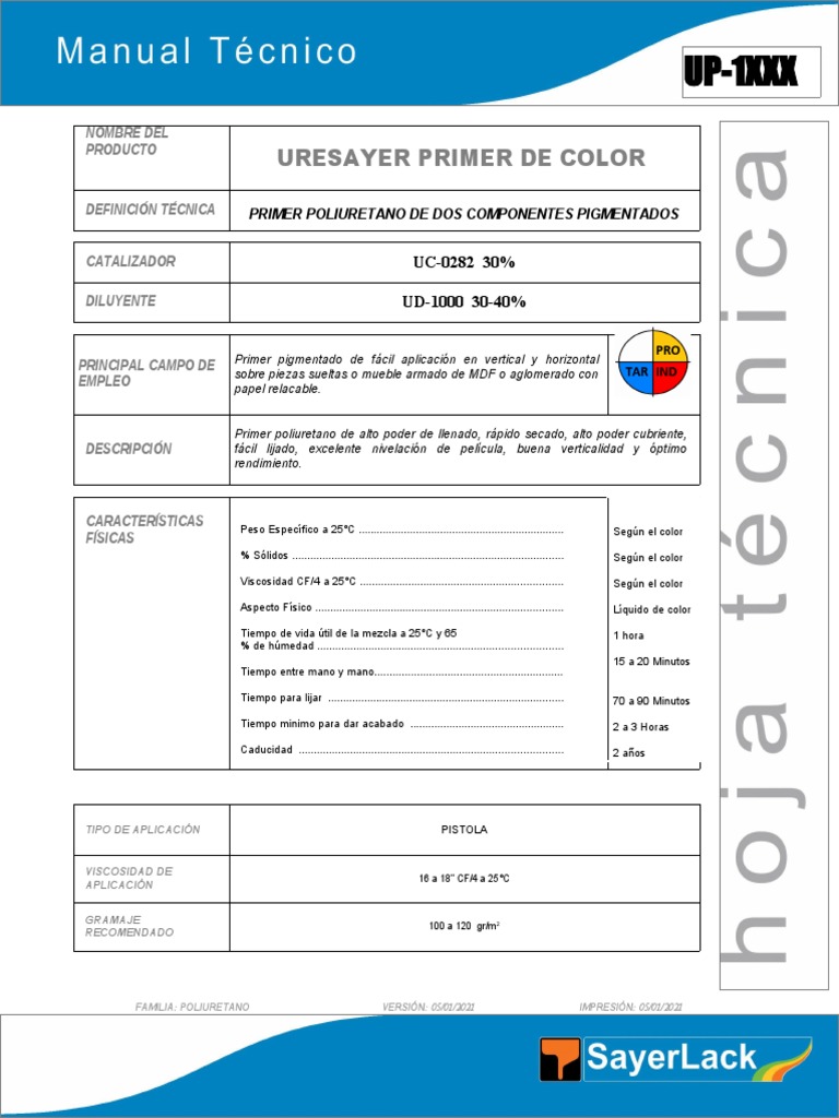 Up-1Xxx: Uresayer Primer de Color | PDF | Color | Solvente