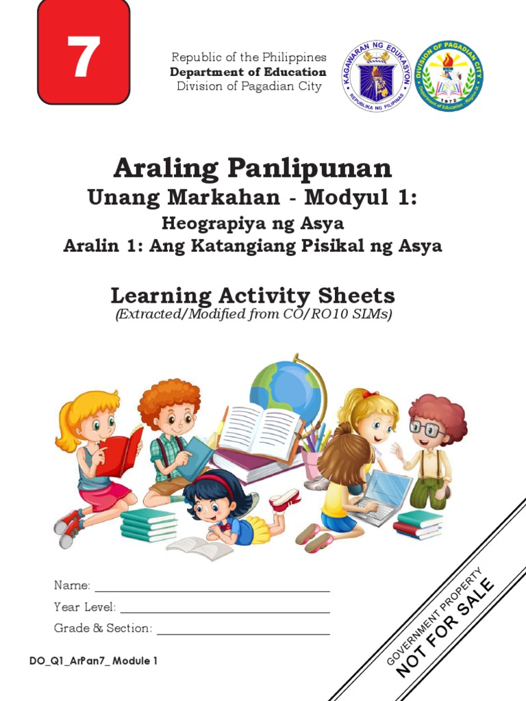 Araling Panlipunan: Unang Markahan - Modyul 1 | PDF