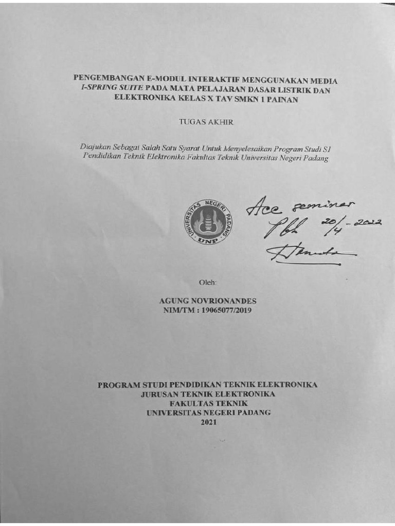 Judul Seminar | PDF