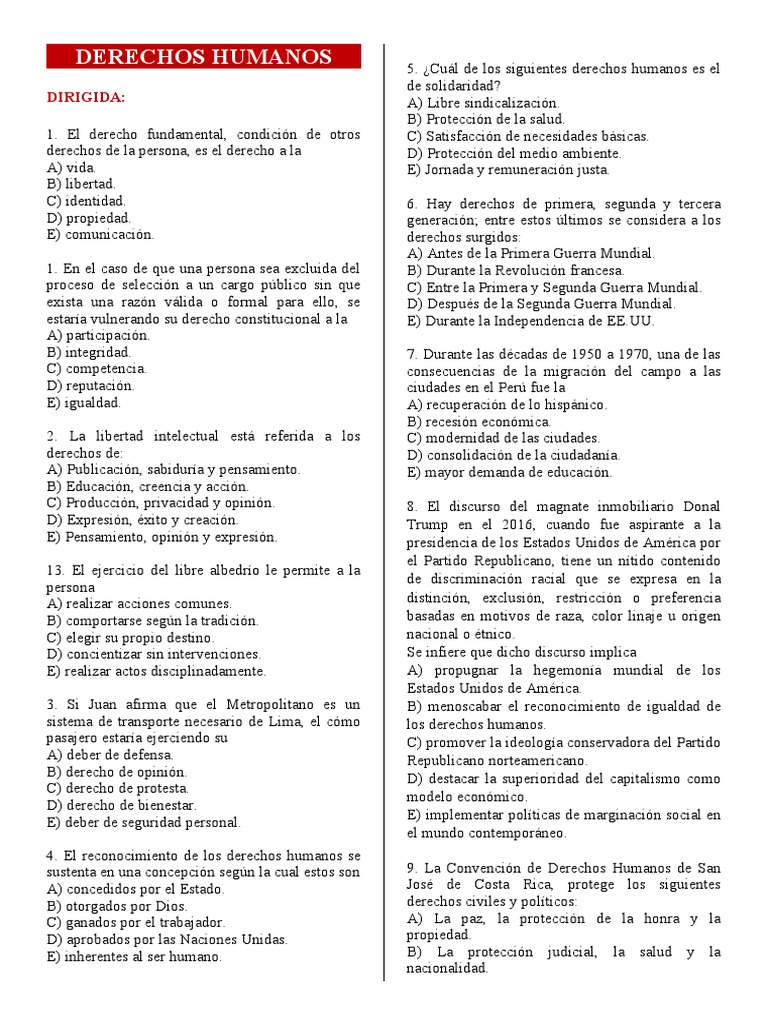 Derechos Humanos: Fundamentos y Ejercicios | PDF | Derechos humanos ...